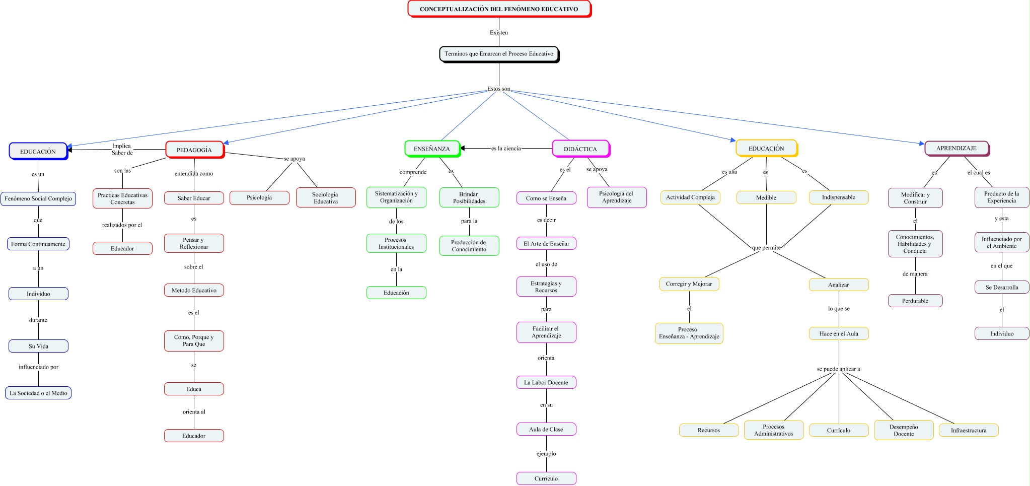 Conceptualizacion en Educacion